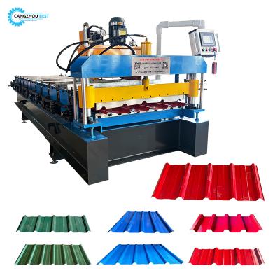 China Zambia Popular IT4 840 Steel Profile Roofing Sheet Roll Forming Machine for sale