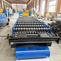 China PLC Controlled Hydraulic Cutting Roll Forming Machine for Corrugated Roofing Sheets at 8-12m/min for sale