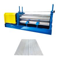 China 0.12-0.3mm Thin Material Drum Corrugated Roofing Sheet Roll Forming Machine with PLC Control System and 45# Steel Rollers for sale
