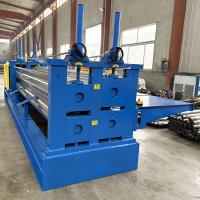 China Galvanized Steel Thin Material 0.12mm Barrel Corrugated Roofing Sheet Roll Forming Machine for sale