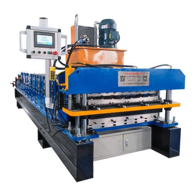 China Double Layer Roof Tile Roll Forming Machine for sale