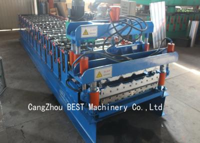China Roof Double Layer Roll Forming Machine Hydraulic Cutting 350H Steel Materials for sale
