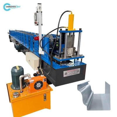 China Ghana Popular Color Stee K Gutter Making Roll Forming Machine for sale