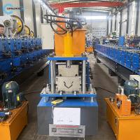 China Galvanized and Aluminum Material Customzied Gutter Making Roll Forming Machine for sale