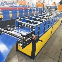 China PPGI Color Steel Automatically Customzied Hat Profile Gutter Making Roll Forming Machine for sale