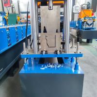 China Hydraulic Cutting Type Steel Profile K Gutter Making Roll Forming Machine for sale