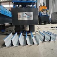 China Hydraulic Cutting Type Steel Profile K Gutter Making Roll Forming Machine for sale