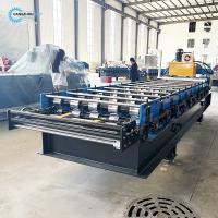 China Colour Coated Single Layer Trapezodial 840 Profile Roofing Sheet Roll Forming Machine for sale