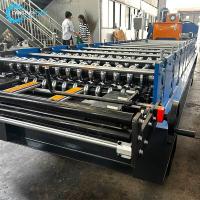 China Zambia Popular Color Steel Automatically Cutting Corrugated Roofing Sheet Roll Forming Machine for sale