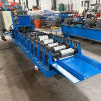 China PLC Control Hydraulic Cutting Portable Steel K Gutter Roll Forming Machine with 16 Stations for sale