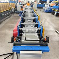 China PLC Control Mold Cutting Square Shape Rain Gutter Downspout Roll Forming Machine for sale