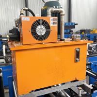 China PLC Control Mold Cutting Square Shape Rain Gutter Downspout Roll Forming Machine for sale