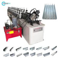 China Automatic Dual Size U Channel Roll Forming Machine with Fast Size Changing for sale