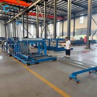China Full Automatic C U Stud Track Profile Bundling Strapping and Robot Palletizing Machine for sale