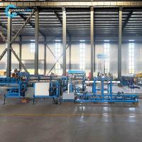 China Full Automatic C U Stud Track Profile Bundling Strapping and Robot Palletizing Machine for sale