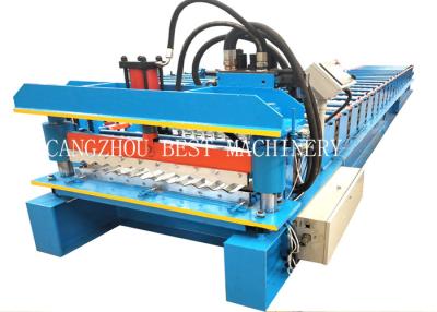 China Galvanized Corrugated Roofing Sheet Roll Forming Machine 380v 3kw Power for sale
