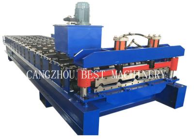 China Building Box Profile Guage 28  Steel Roof Roll Forming Machine 6kw Power for sale