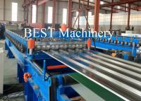 China High Speed Max 25-30m/Min Roof Sheet Cold Roll Forming Machine Hydraulic Cutting Type for sale