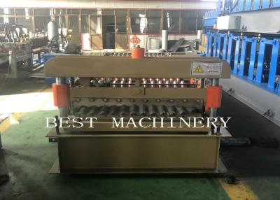 China 836mm Corrugated Sheet Roll Forming Machine 380v 2 Years Warranty for sale