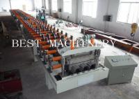 China SGS Decking Floor Sheet Roll Forming Machine Hydraulic Cutting Type for sale