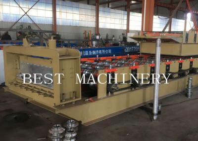 China Metal Building Hydraulic Floor Deck Sheet Roll Forming Machine 6kw 50-60HZ for sale