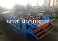 China IBR Corrugated Roof Panel Tile Roll Forming Machine , Roof Sheet Making Machine for sale