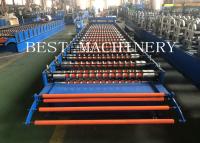 China Roofing Sheet Roll Forming Machine , 6kw Power Metal Sheet Forming Machine for sale