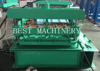 China Hydraulic Roofing Sheet Crimping Roll Forming Machine 0.3-0.8mm Thickness for sale