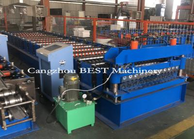 China Cold Steel Automatic Roll Forming Machine For Corrugated Roofing Panel PLC Control for sale