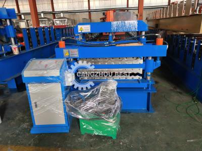 China 8.5kw Steel Tile Trapezoidal Roof Sheet Roll Forming Making Machine for sale