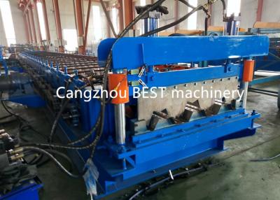 China Galvanized Steel Floor Deck Roll Forming Machine , Cold Forming Machine for sale