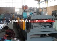 China Steel Structure Galvanized Floor Deck Roll Forming Machine With Highly Speed for sale