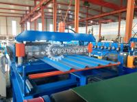 China Steel PPGI Sheet Floor Deck Roll Forming Machine 1250 Mm Max Width Fast Speed for sale
