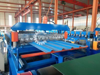 China Steel PPGI Sheet Floor Deck Roll Forming Machine 1250 Mm Max Width Fast Speed for sale