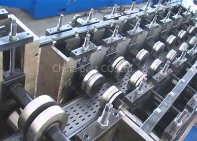 China Automatic Cable Tray Roll Forming Machine For Changeable 100-600 Width With Hole for sale