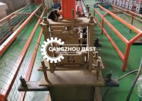 China High Speed Shutter Door Roll Forming Machine 1.2 Mm Roller Door Rail Guide Making for sale