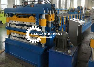 China 0.3-0.8mm IBR Corrugated Tile Roofing Sheet Roll Forming Machine Long Life Time for sale