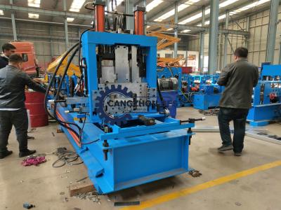 China CZ Automatic Interchangeable Purlin Roll Forming Machine Heavy Duty Design for sale