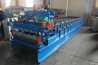 China Low Noise Galvanized Steel Zinc Roofing Sheet Roll Forming Machine For Wall Cladding for sale