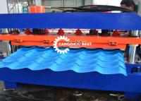China Building Material Glazed Wave Steel Roof Tile Forming Machine Plc Control for sale