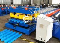 China Building Material Glazed Wave Steel Roof Tile Forming Machine Plc Control for sale
