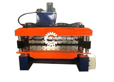 China Double Layer Roofing Sheet Roll Forming Machine In Color Steel Africa Profile for sale