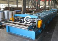 China Mexico Profile Galvanized Sheet Floor Deck Roll Forming Machine 6-8m / Min Speed for sale