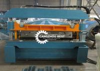 China Mexico Profile Galvanized Sheet Floor Deck Roll Forming Machine 6-8m / Min Speed for sale