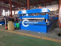 China PPGI Corrugated Mental Roofing Sheet Roll Forming Machine With High Speed for sale