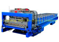 China House Roof Glazed Tile Roll Forming Machine , Metal Roof Making Machine for sale