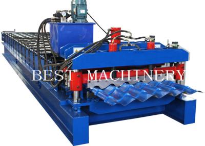 China 4m/min Glazed Roofing Tile Roll Forming Machine For Roof Building for sale