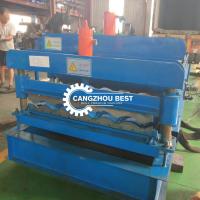 China Popular Roman Color Steel Roof Tile Roll Forming Machine With Low Noise for sale