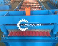 China IBR Metal Roofing Pofile Steel Sheet Roll Forming Machine With PPGI / GI Material for sale