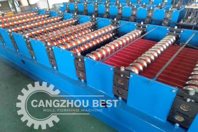 China Single Layer Aluminium Roofing Sheet Roll Forming Machine 2 Year Warranty for sale